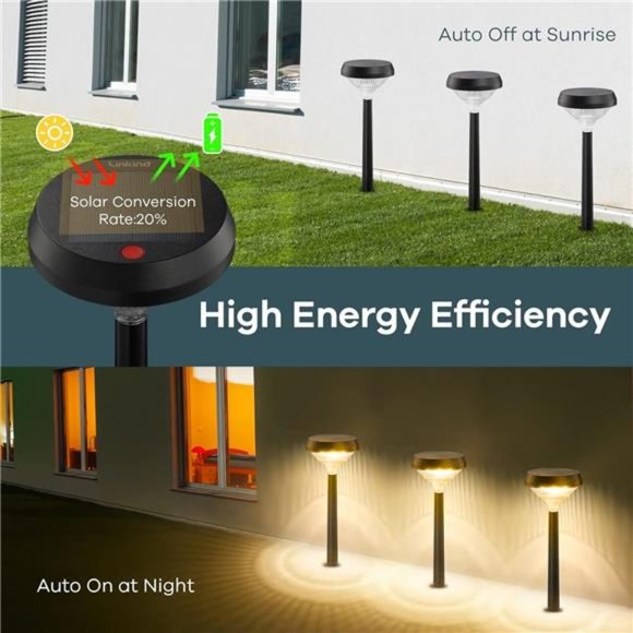 Accents | Solar Pathway Lights 8 Pack Solar Lights Outdoor Warm White ...